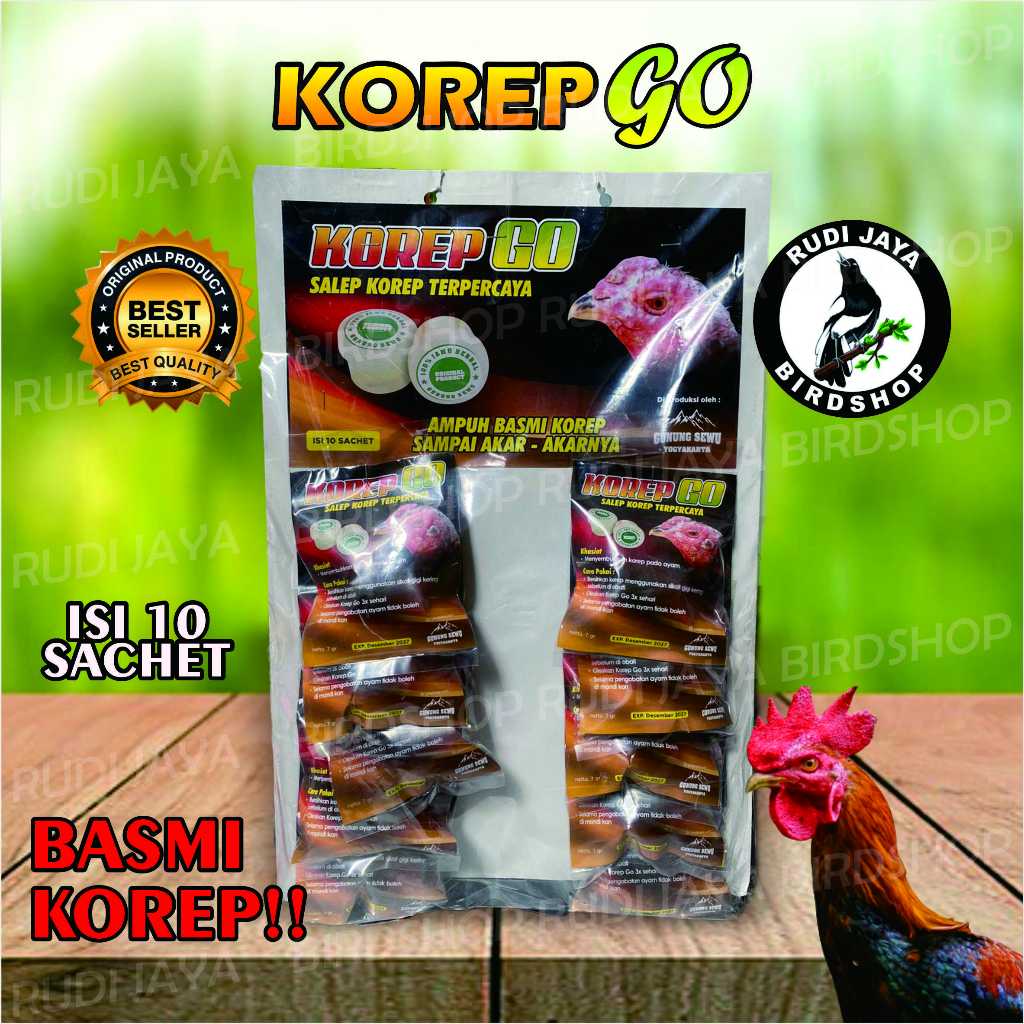 Jual KOREP GO 1 BOTOL SUPERFIT OBAT AYAM SAKIT KOREP KURAP BURAS MUKA ...