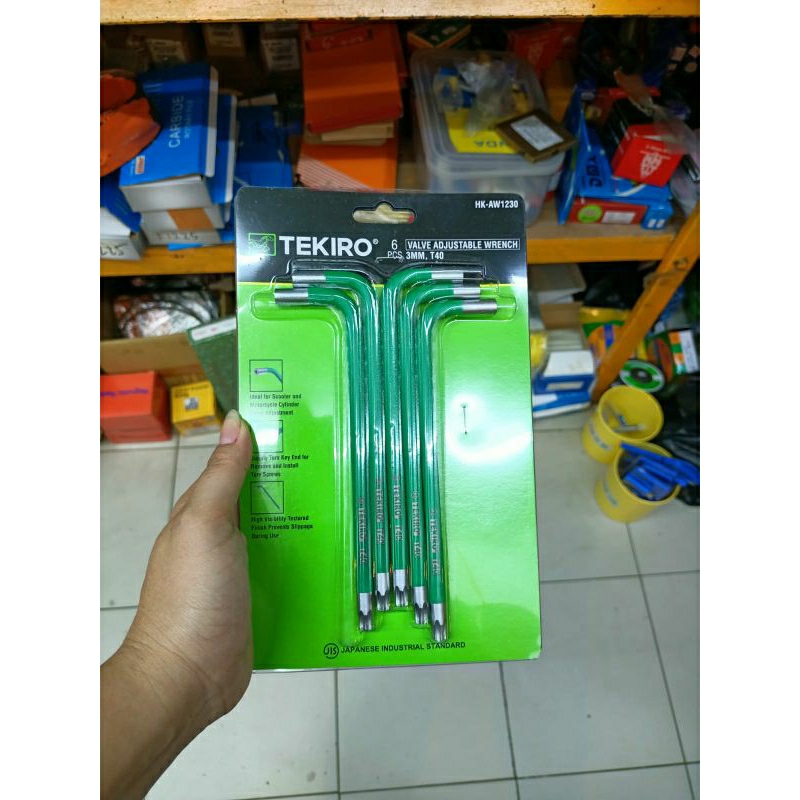 Jual Kunci Klep motor L set 6 pcs tekiro-valve adjustable wrench ...