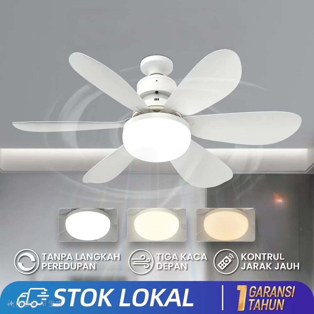 Jual 52cm 50W 2in1 Kipas Langit-langit Lampu Kipas LED E27 Multifungsi ...