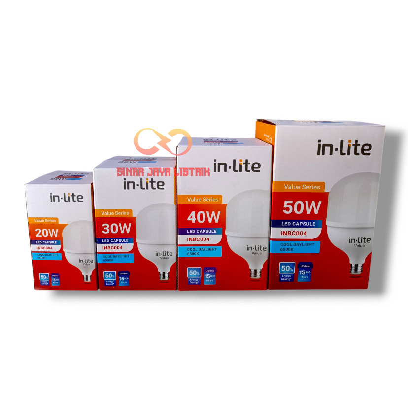 Jual Inlite Value Series INBC004 Lampu LED Capsule 20 30 40 50 Watt Kapsul Tabung Putih | Shopee ...