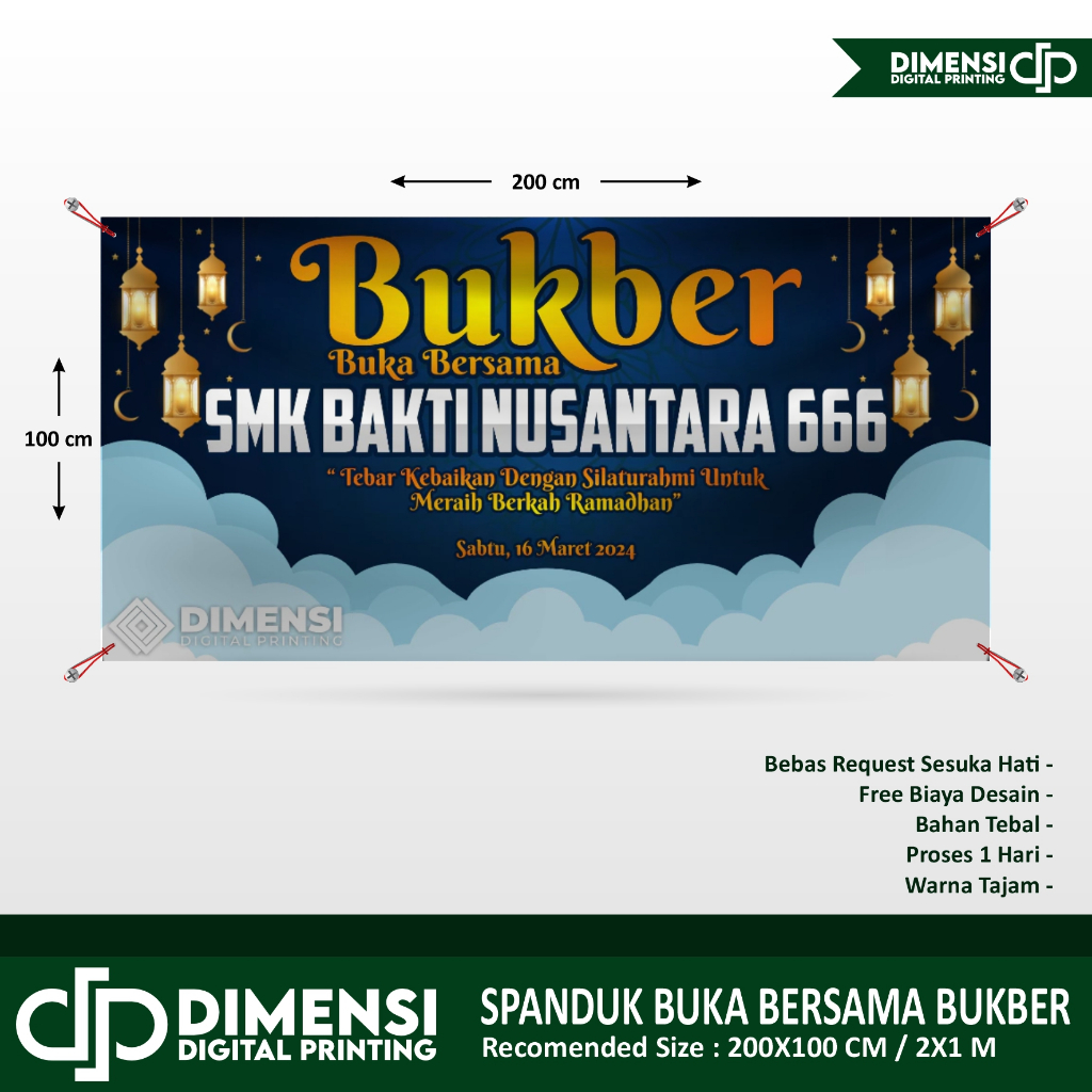 Jual BANNER SPANDUK BUKBER / SPANDUK BUKA BERSAMA / SPANDUK BUKBER ...