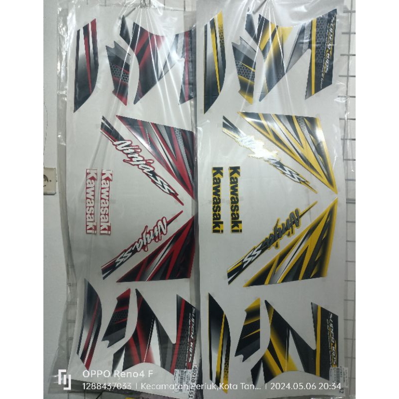 Jual stiker striping ninja ss r kuning original kawasaki | Shopee Indonesia