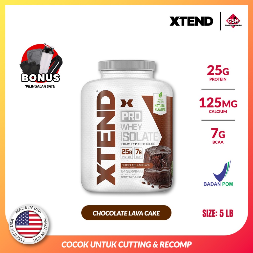 Jual Scivation XTEND Pro Whey Isolate 5 LB Protein Suplemen Otot ...