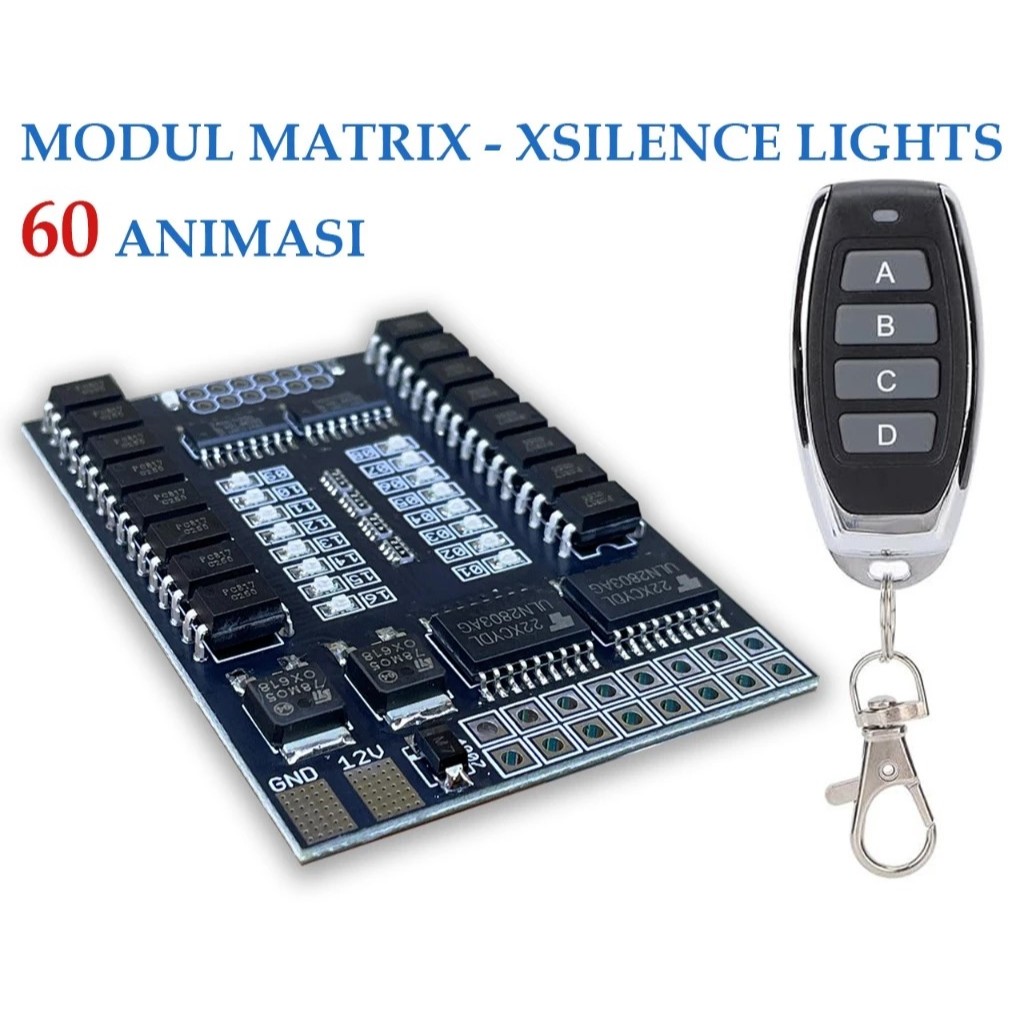 Jual Modul Diver Relay SET Matrix 16 Channel Mini Laser D2 Biled ...