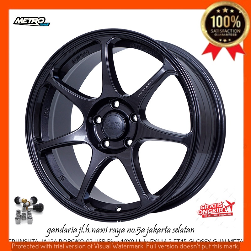 Jual VELG PELEK RACING R18 RING 18 UNTUK MOBIL SERENA CIVIC MERCY ERTIGA INOVA XPANDER DLL HSR ...