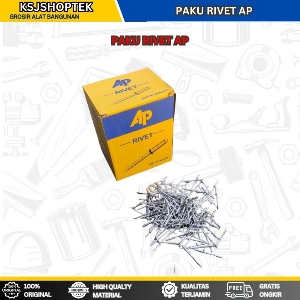 Jual Paku Rivet AP/Paku Rivet perPACK | Shopee Indonesia