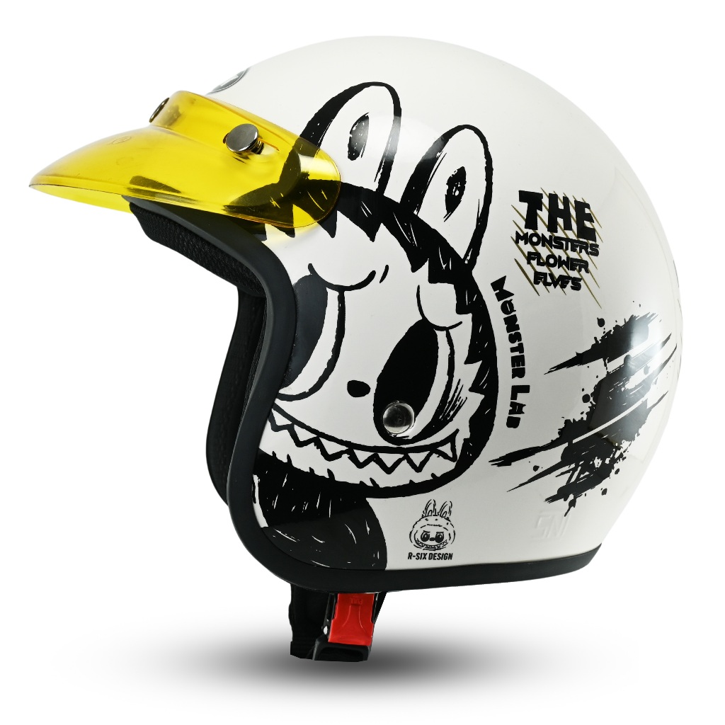 Jual R-Six Design Helm Monster Pria Wanita SNI Premium Helmet | Shopee ...