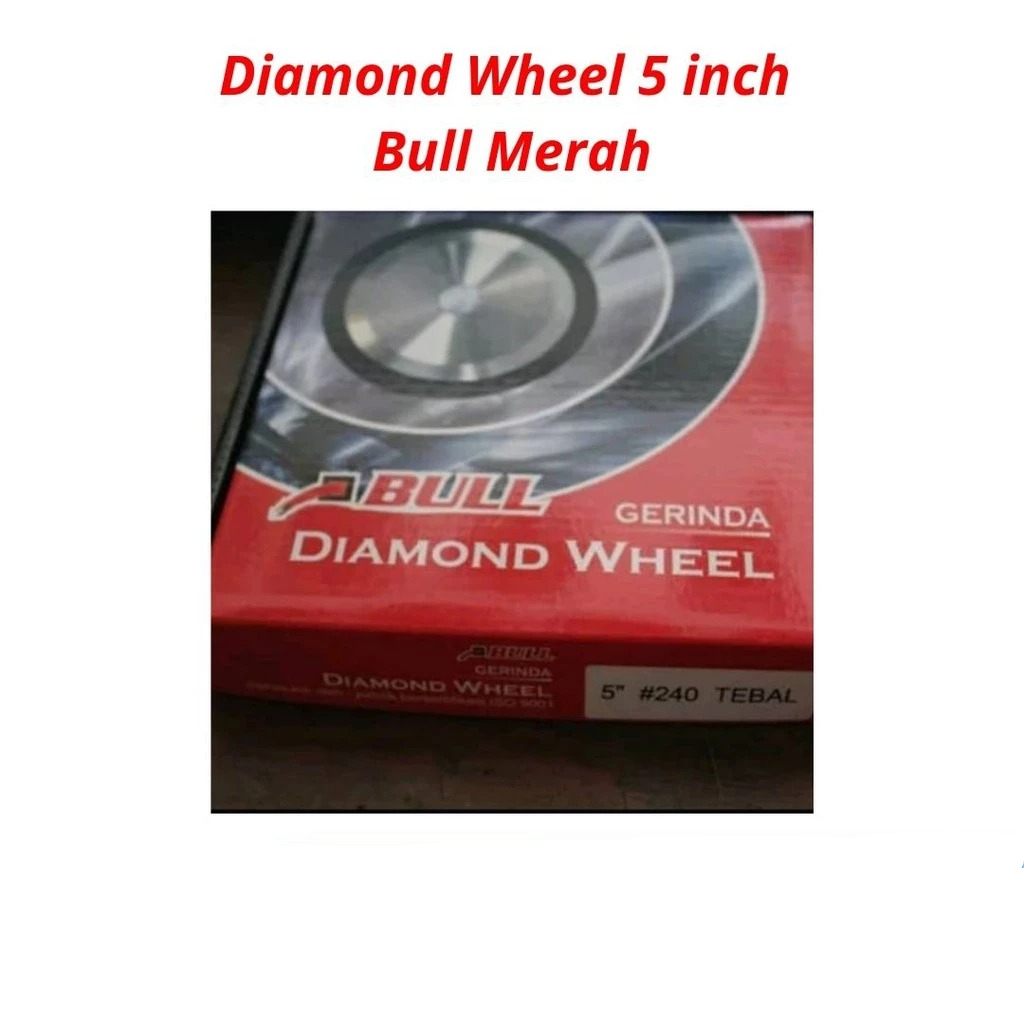 Jual BULL Diamond Wheel 5 inch Bull Merah Diamond Asah 5 Inch Merah ...