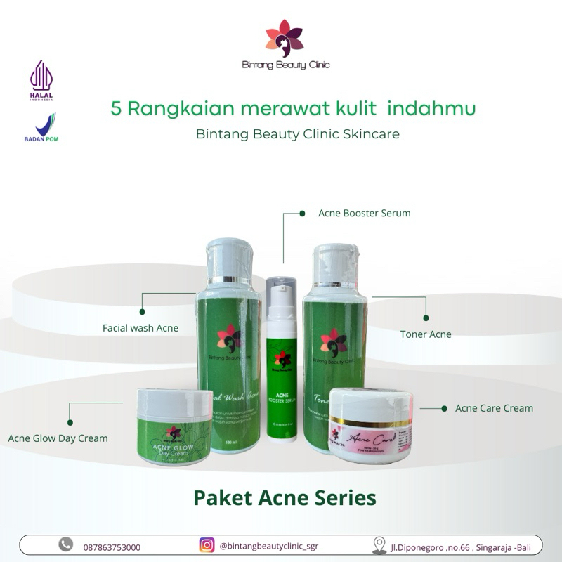 Jual PAKET SKINCARE ACNE Bintang Beauty Clinic ( Rangkaian merawat ...