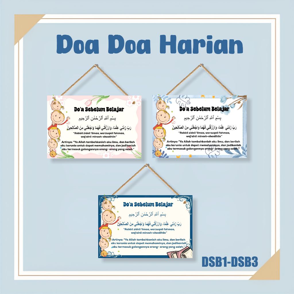 Jual HIASAN GANTUNG UNIK AESTHETIC DOA DOA HARIAN (DSB1-DSB3) | Shopee ...
