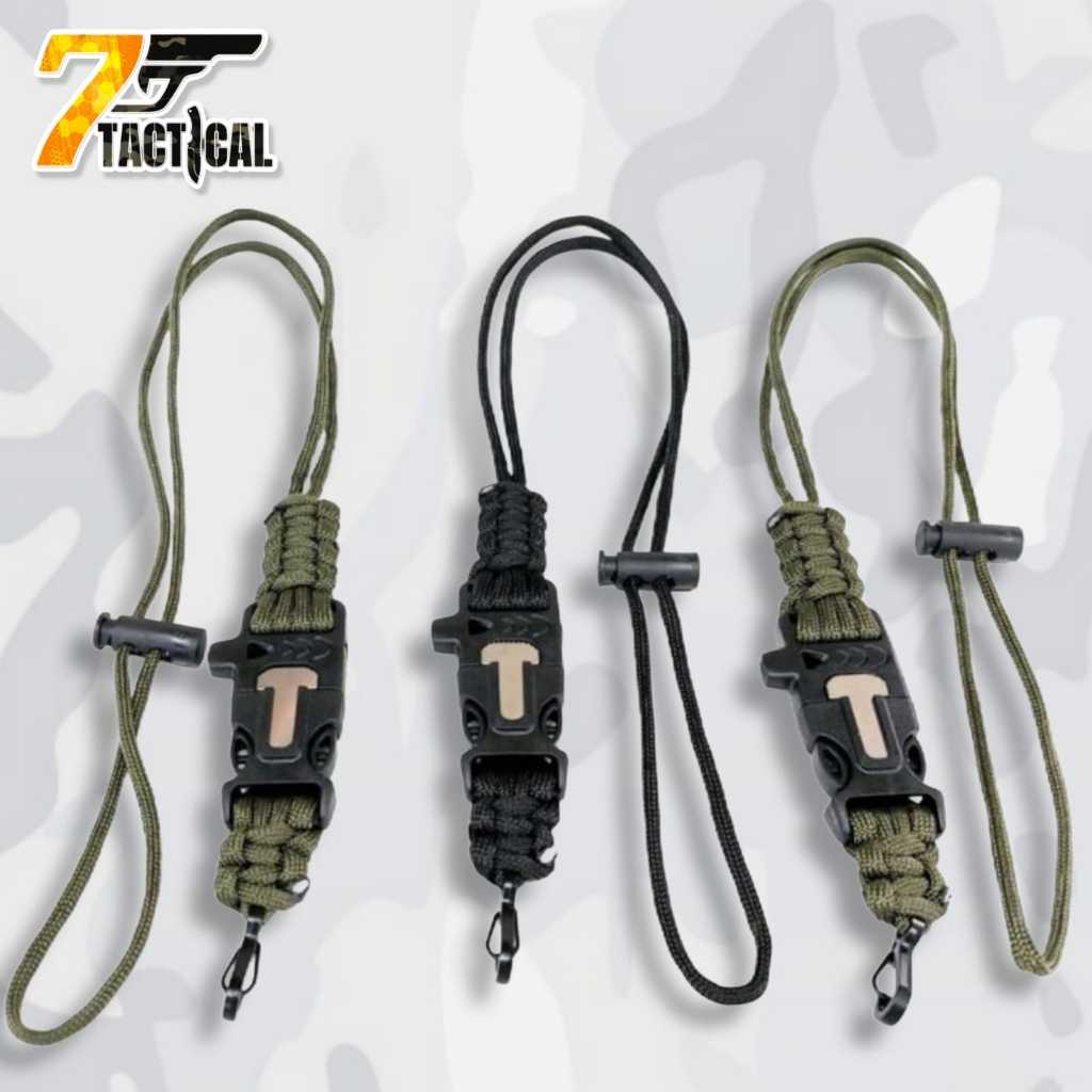 Jual Tali paracord mini Lanyard Paracord simple name Tag ID Card holder ...