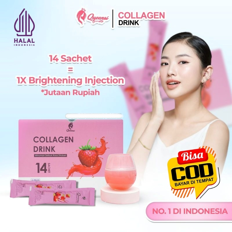 Jual QUEENSI COLLAGEN DRINK ORIGINAL BPOM | QUENSI COLLAGEN | QUEENSI QUENSI ISI 14 SACHET ...