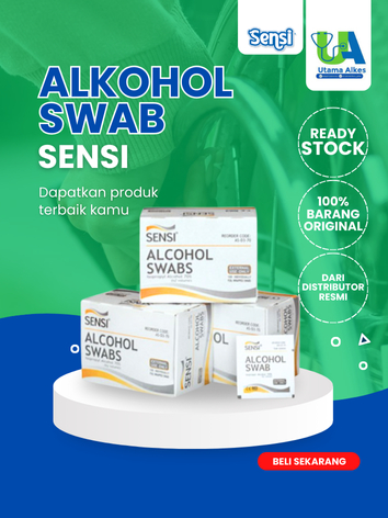 Jual ALKOHOL SWAB | ALCOHOL SWAB BOX ISI 100 SHEETS | SENSI | Shopee ...