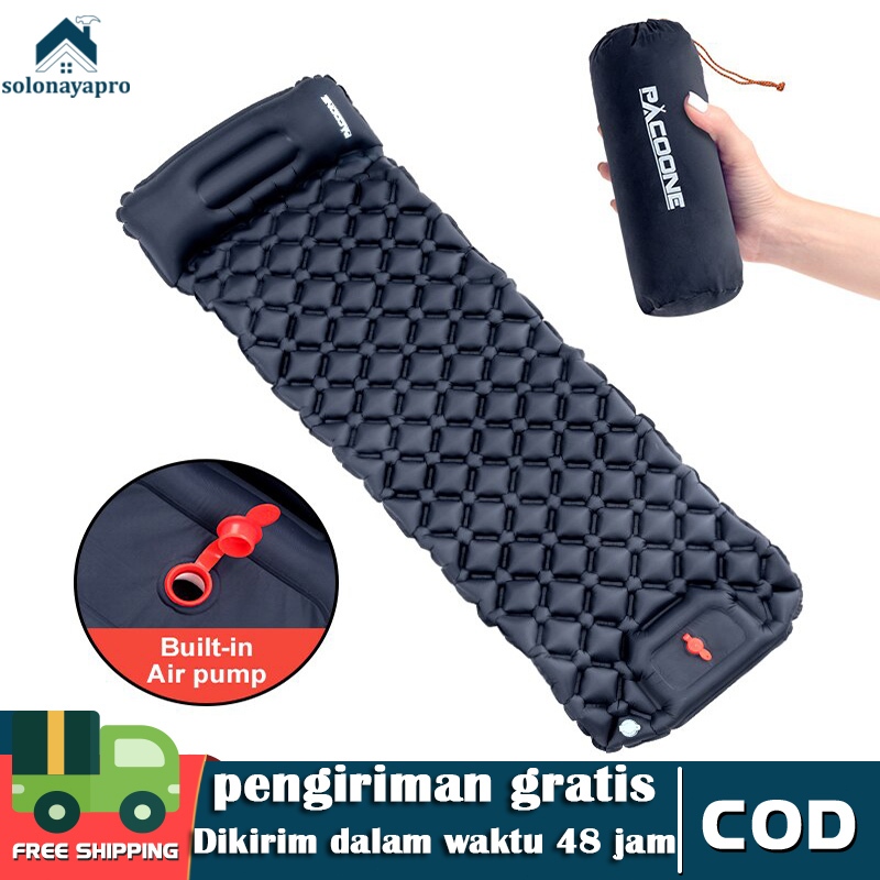 Jual [COD] Kasur Angin Kasur Tiup Tebel Inflatable Air Bed Mat Sleeping ...