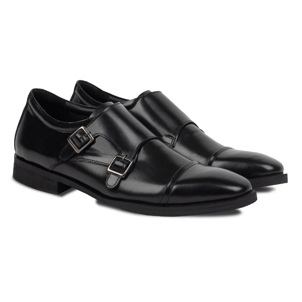 Jual Damian Double Monkstrap Black - Nappa Milano - Sepatu Pria ...