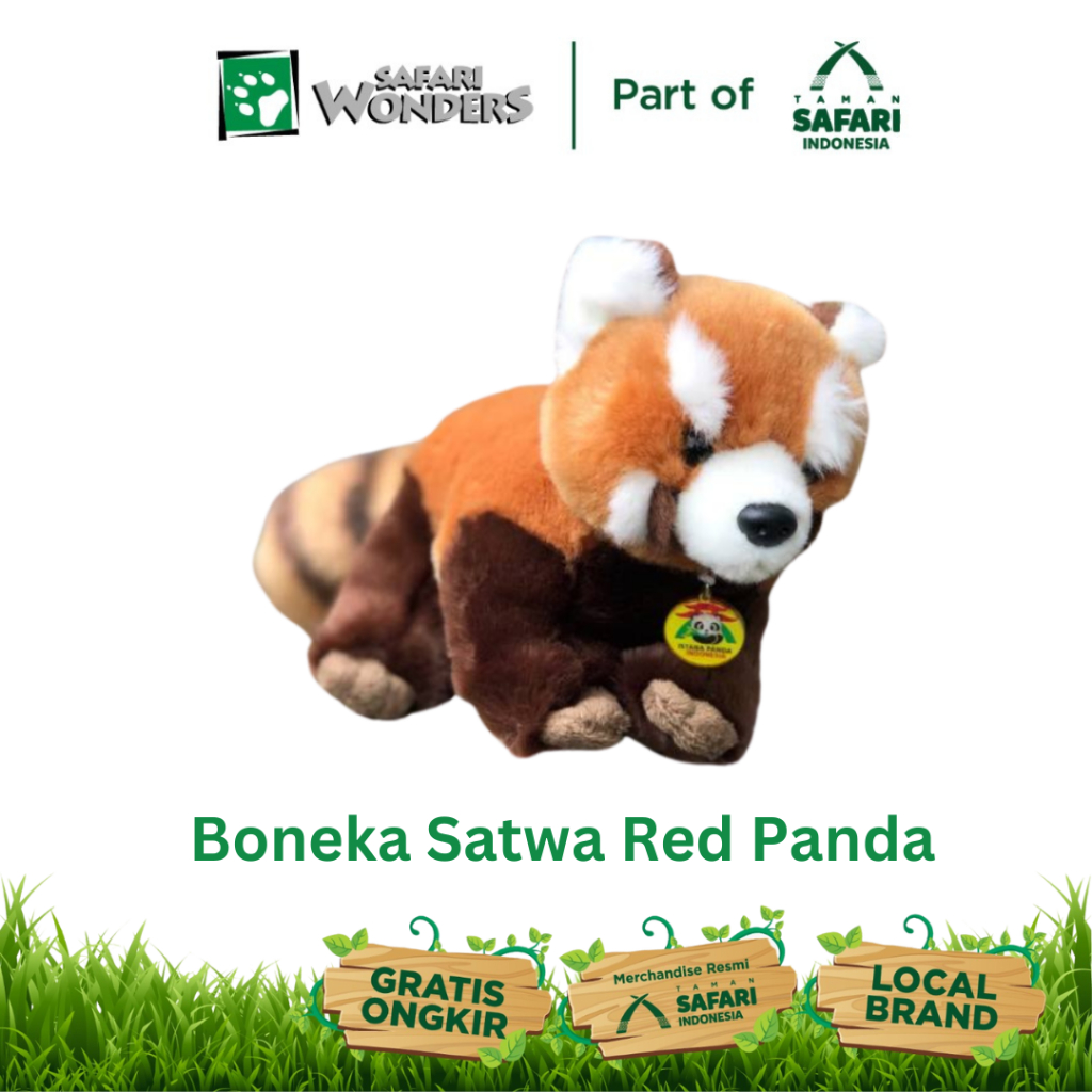 Jual Safari Wonders Boneka Standing Red Panda | Lokal Brand Plush Toys ...