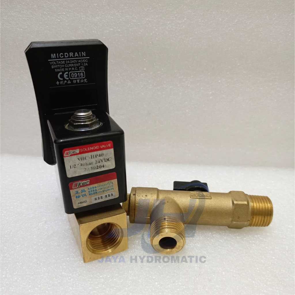 Jual Solenoid Valve Drain Timer JORC MIC-HP40 1/2" 40bar | Shopee Indonesia