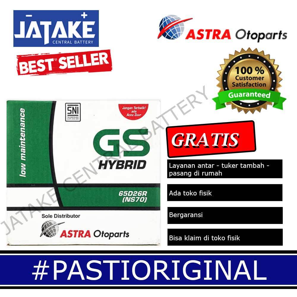 Jual Aki Basah Ns70 65D26R GS Astra Hybrid mobil Hino Mitsubishi Colt ...