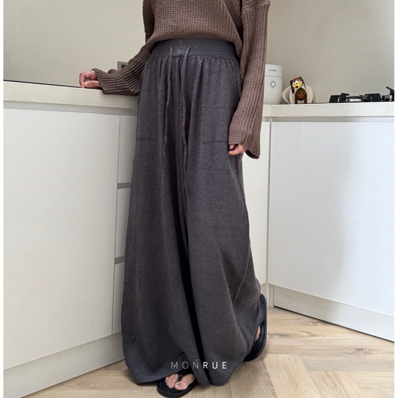 Jual MONRUE — Zulu Wide Knit Pants (Premium Limited) | Shopee Indonesia