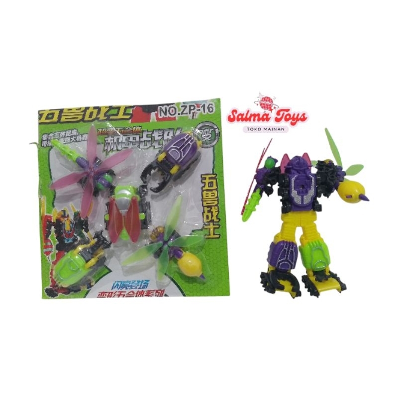 Jual Mainan Bricks Rakit Robot King beast Set 5in1 | Shopee Indonesia