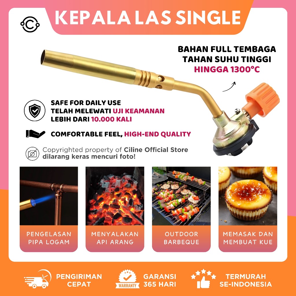 Jual KEPALA LAS GAS TORCH PORTABLE BLENDER LOW TORCH / GAS TORCH MANUAL ...