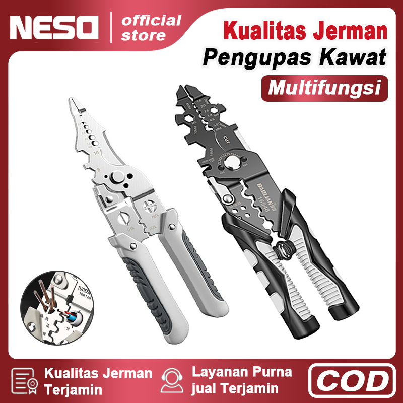 Jual NESO German Tool Tang Kupa Kabel Wire Stripper Dekrustasi Pengupas ...
