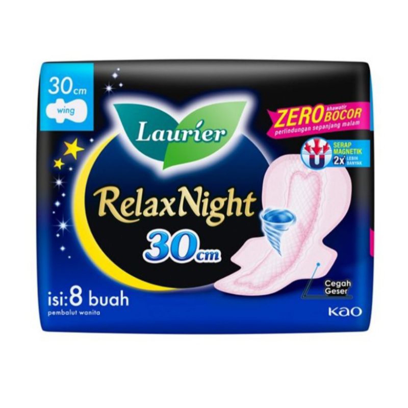 Jual Laurier Relax Night Wing - Pembalut Wanita - Pembalut Malam ...