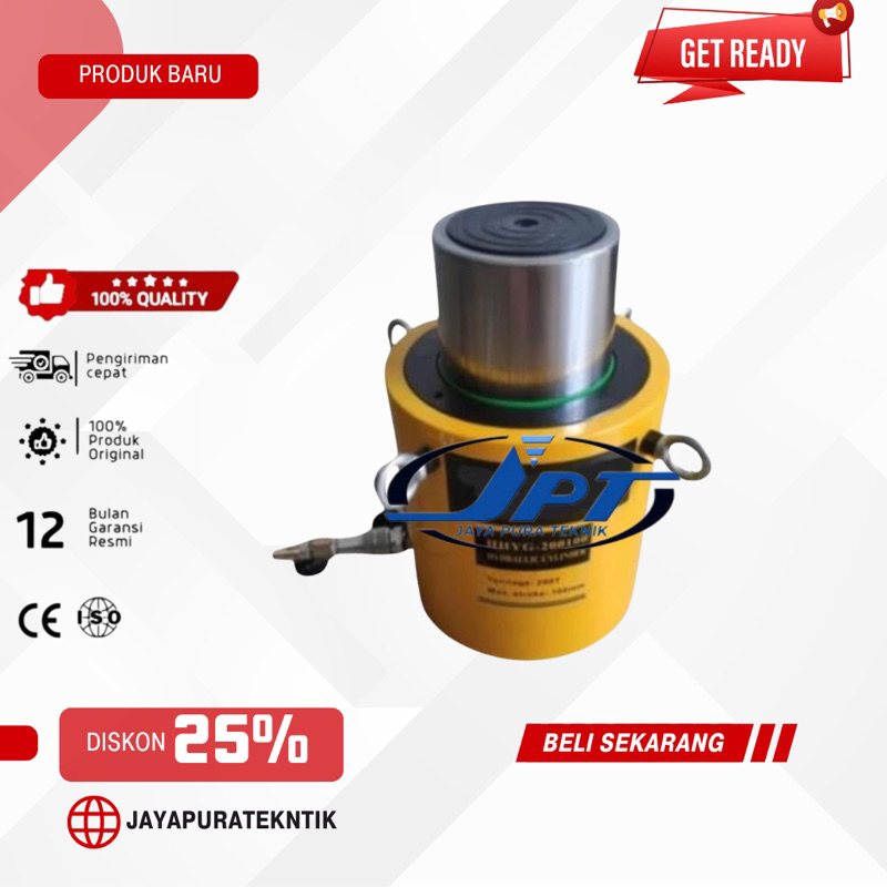Jual 200T 100mm Single Hydraulic Cylinder Standard BARTON Silinder Hidrolik | Shopee Indonesia