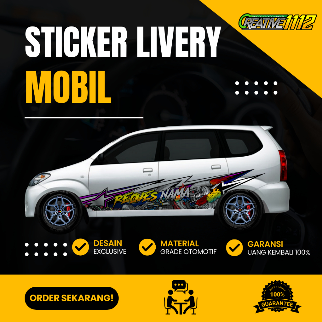 Jual Stiker Variasi Mobil Avanza 2024 Desain Sporty dan Thailook ...