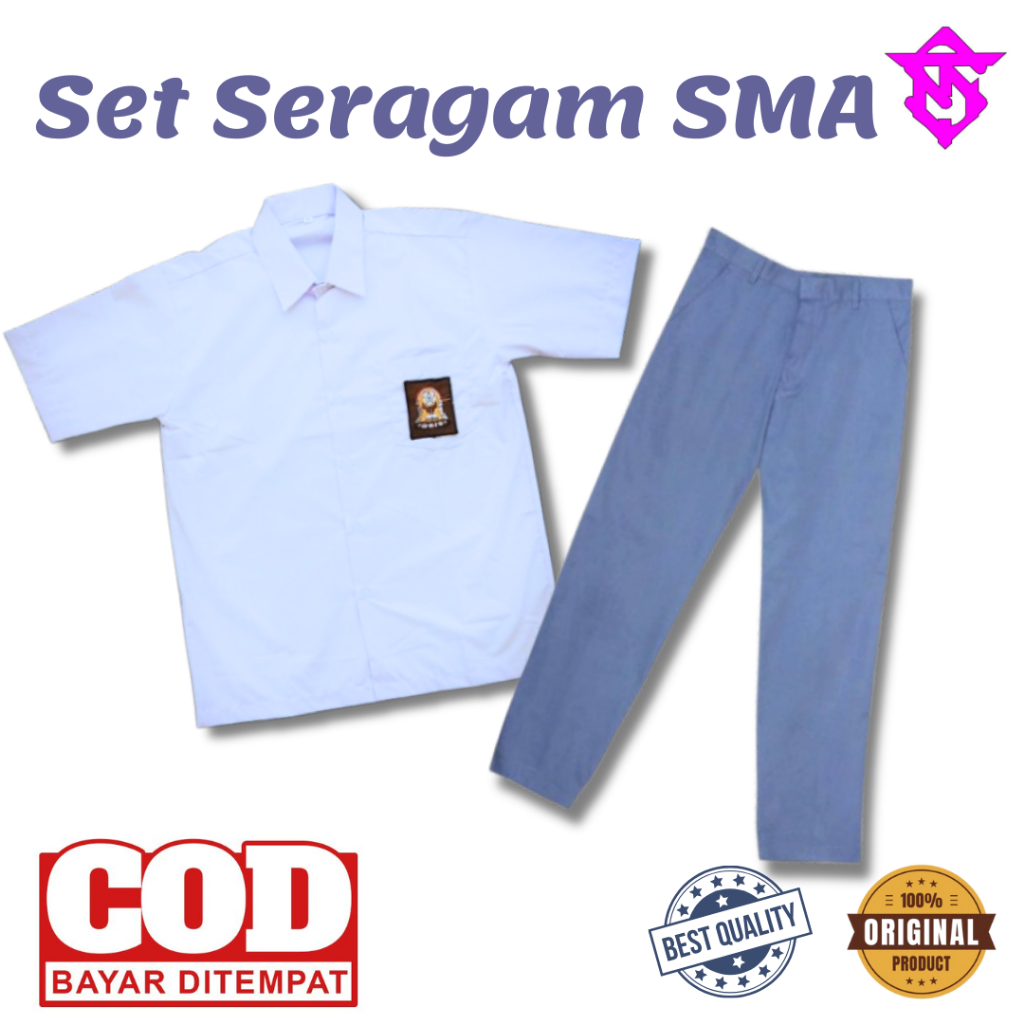 Jual TEXAS SET SERAGAM SMA SET SERAGAM SMA COWOK SET SERAGAM SMA LAKI ...
