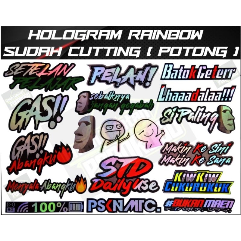 Jual stiker fucek hologram cutting,Stiker Motor, Stiker Racing Pack ...
