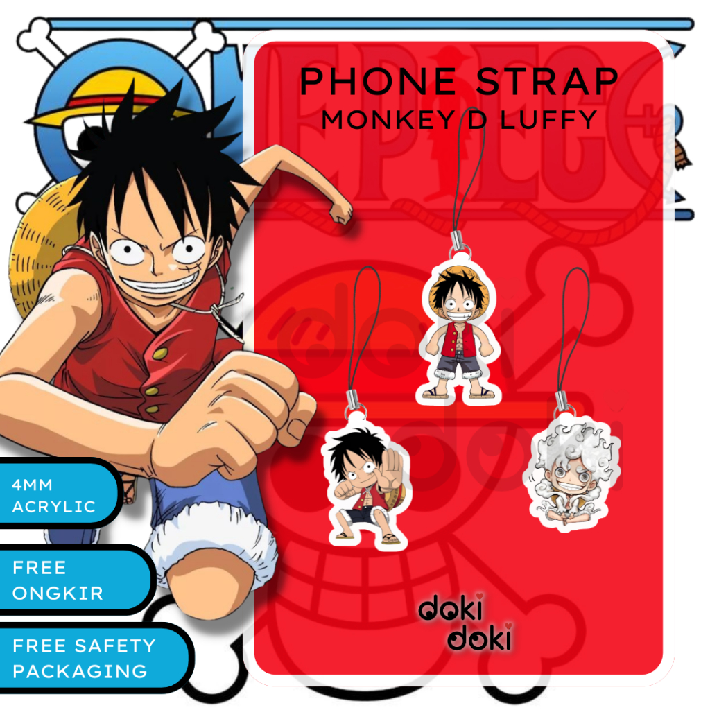 Jual PHONE STRAP HP ANIME MONKEY D LUFFY ONE PIECE | Shopee Indonesia