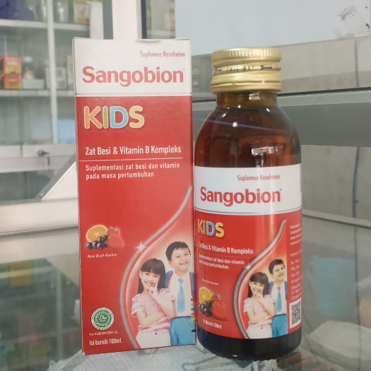 Jual SANGOBION KIDS SYRUP 100ML MULTI VITAMIN DAN SUPLEMEN ANAK ...