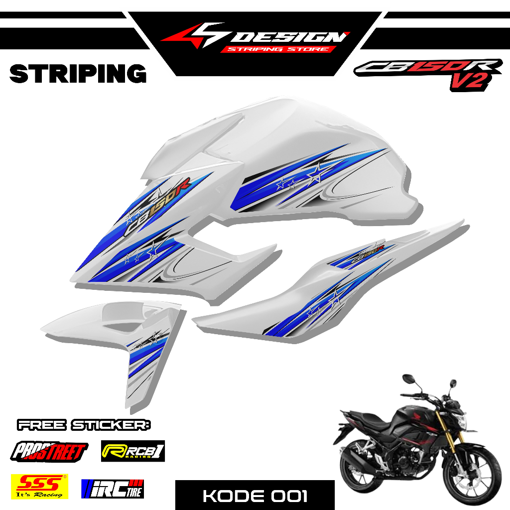 Jual 01 STRIPING UV TRANSPARAN CB150R V2 -STRIPING TRANSPARAN UV CB150R ...