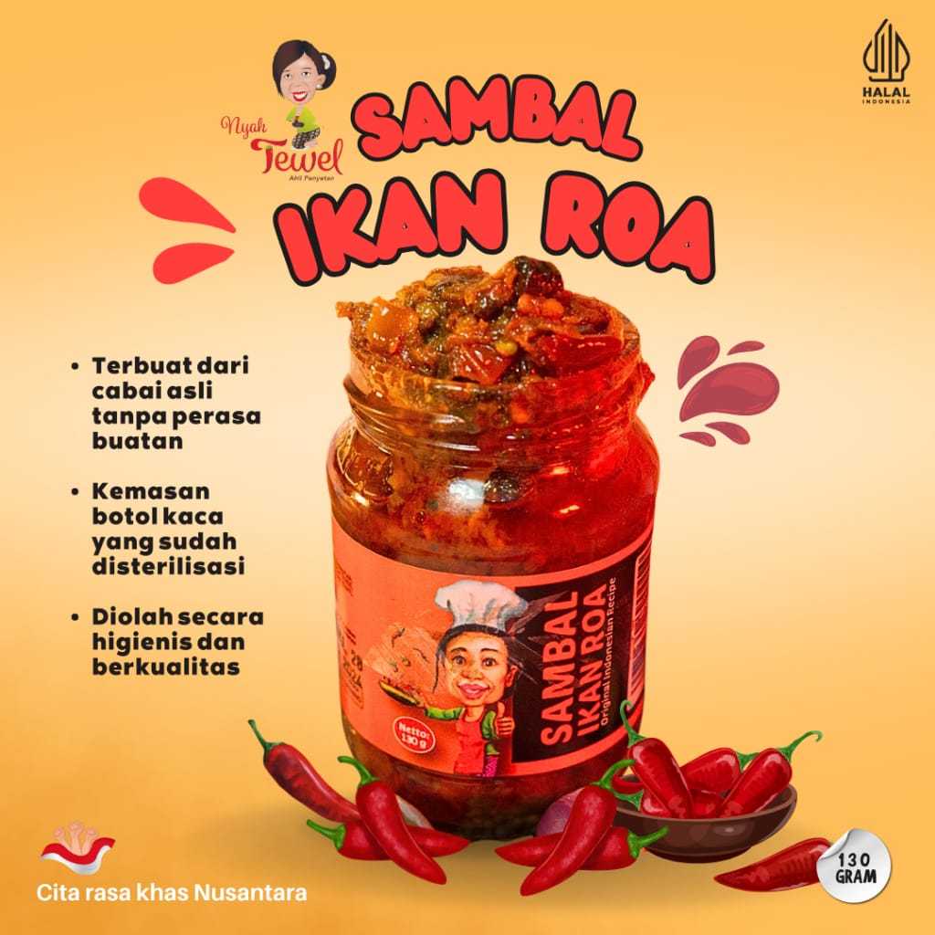 Jual NYAH TEWEL - Sambal lkan Roa 130 Gr Sambal Khas Nusantara ...