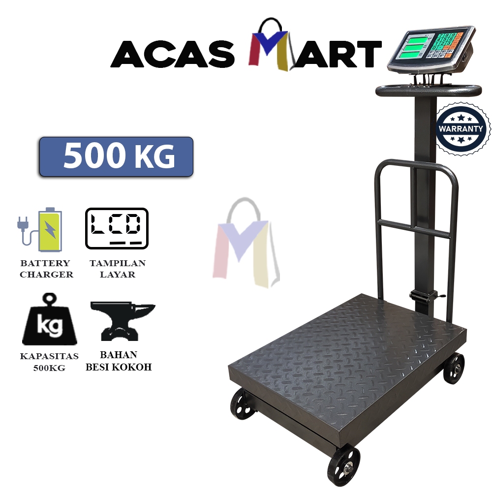 Jual AM TCS - 500 Kg Timbangan Duduk Digital TCS 500 kg / 4 kg Elektronik Pagar Lipat Display ...