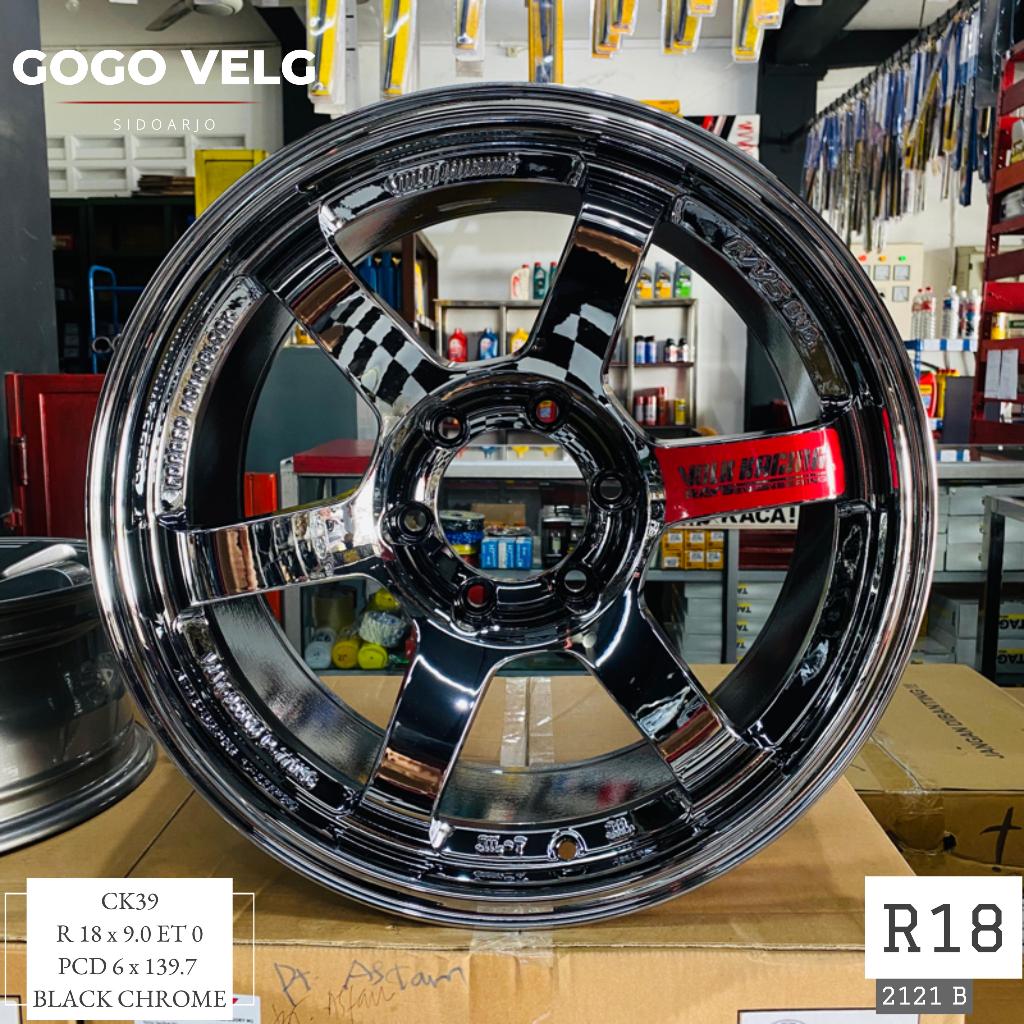 Jual Velg Mobil Ring 18 Fortuner/Pajero Black Chrome TE37 PCD 6X139,7 ET 0 Lebar 9 Hyundai H1 ...