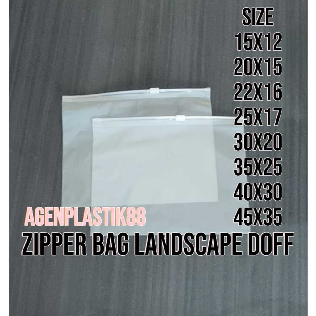 Jual HARGA PERPACK Plastik zipper lock LANDSCAPE DOFF Pouch Travel ...