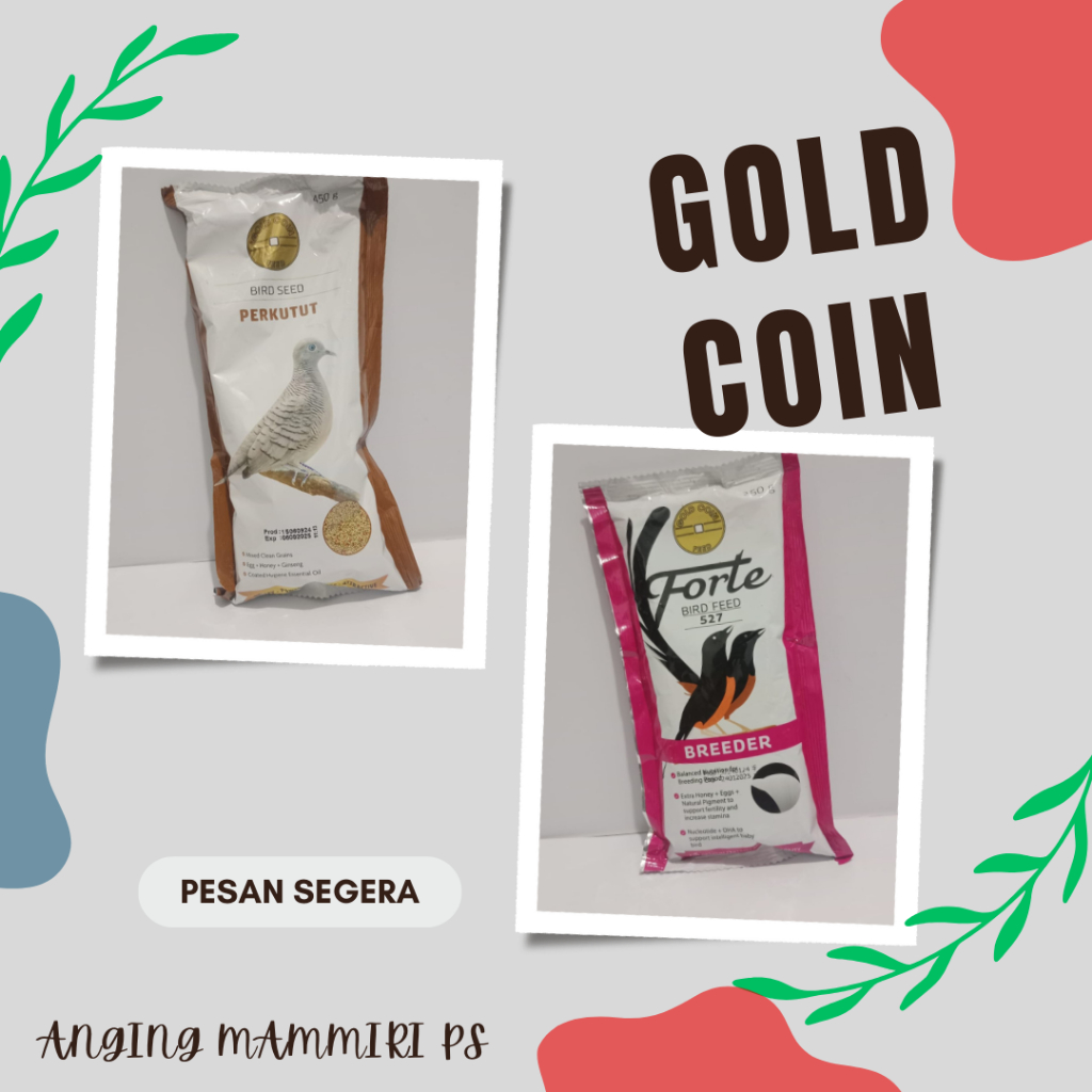 Jual GOLD COIN FEED FORTE 521 & 527 (Pakan Burung) | Shopee Indonesia