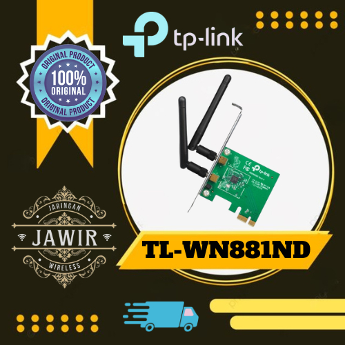 Jual Tp-Link TL-WN881ND 300Mbps Wireless N PCI Express Adapter | Shopee ...
