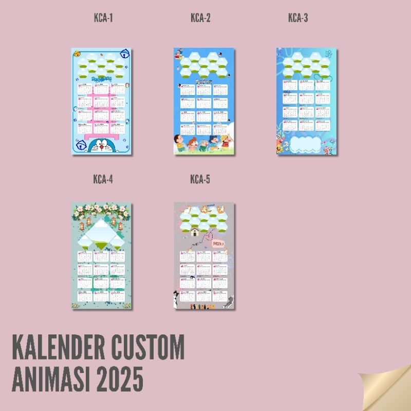 Jual KALENDER CUSTOM FOTO TEMA ANIMASI | Shopee Indonesia
