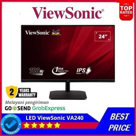 Jual Monitor 24 Inch Viewsonic VA240-H FHD IPS 100Hz | Shopee Indonesia