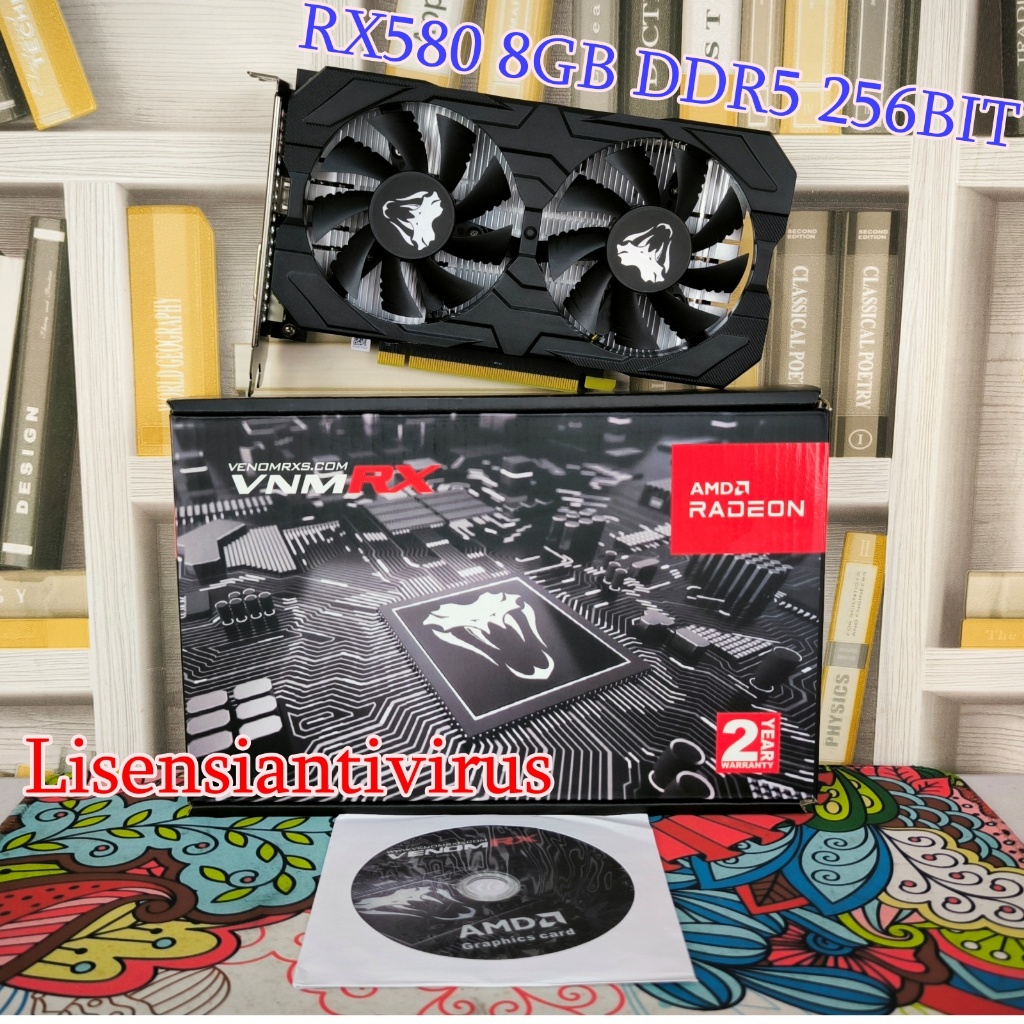 Jual VGA RX580 VGA VENOMRX AMD RX580 RX 580 8GG DDR5 256bit DP HDMI DVI ...