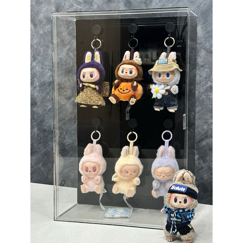 Jual LABUBU Acrylic Box Keychain/Pendant Plush Dolls - Acrylic Box ...