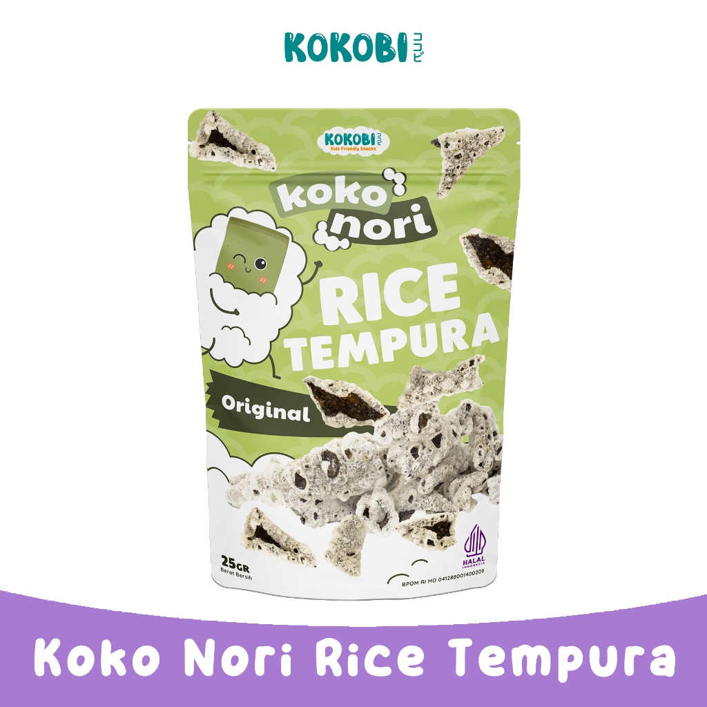 Jual Koko Nori RIce Tempura - ORIGINAL (Snack Rumput Laut Kokobi ...