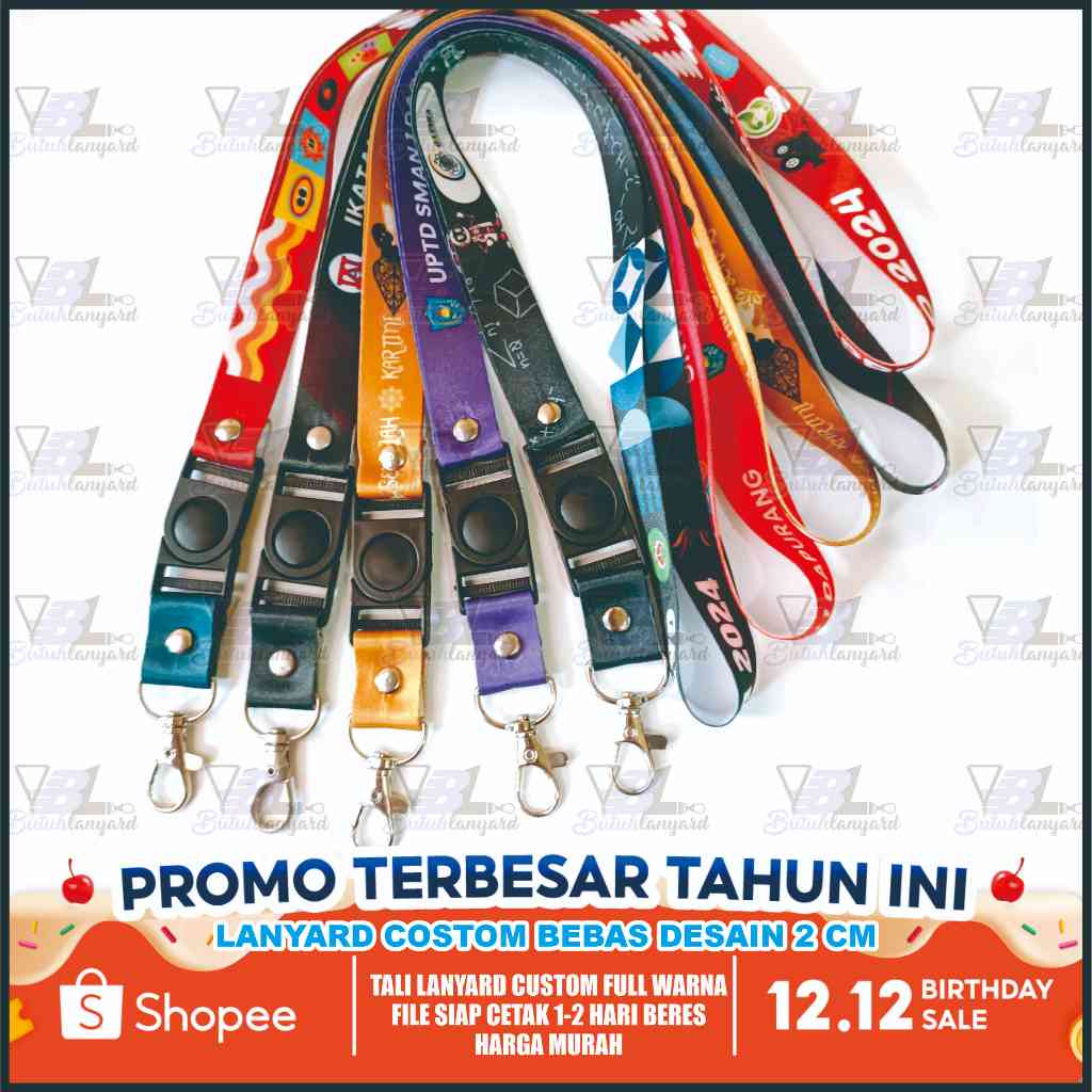 Jual CUSTOM LANYARD FREE DESAIN, UMROH, OSIS HARGA SUDAH SATU SET ...