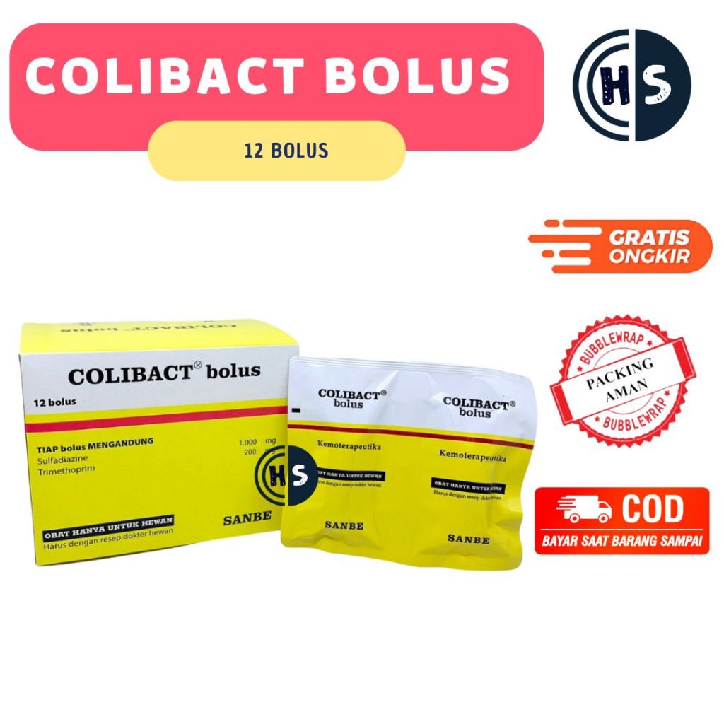 Jual COLIBACT BOLUS 1 BOX isi 12 BOLUS OBAT INDUK BARU MELAHIRKAN ...