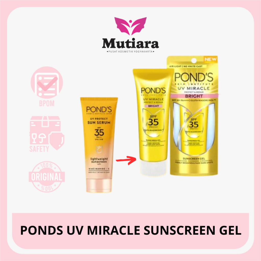 Jual PONDS UV MIRACLE SUNSCREEN GEL | Shopee Indonesia