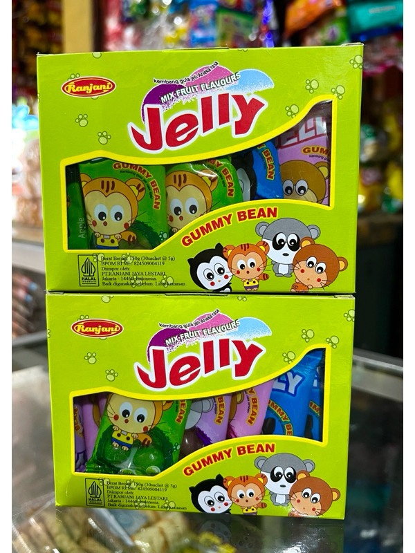 Jual Permen Jelly Gummy Bean Ranjani (1 Box Isi 30 Pcs ) @5g | Shopee ...