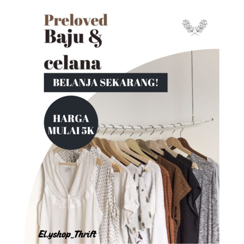 Jual Preloved baju & celana, harga mulai dari 5k | Shopee Indonesia